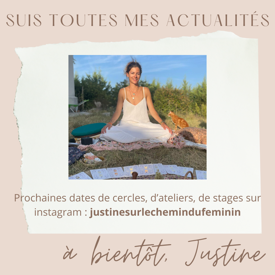 JOURNÉES BIEN-ÊTRE, CERCLE DE FEMMES, RETRAITES – Justine PRÉCOURT ...